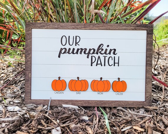 Our Pumpkin Patch Sign, Family Name Sign,Our little Pumpkin, Fall Decor ...