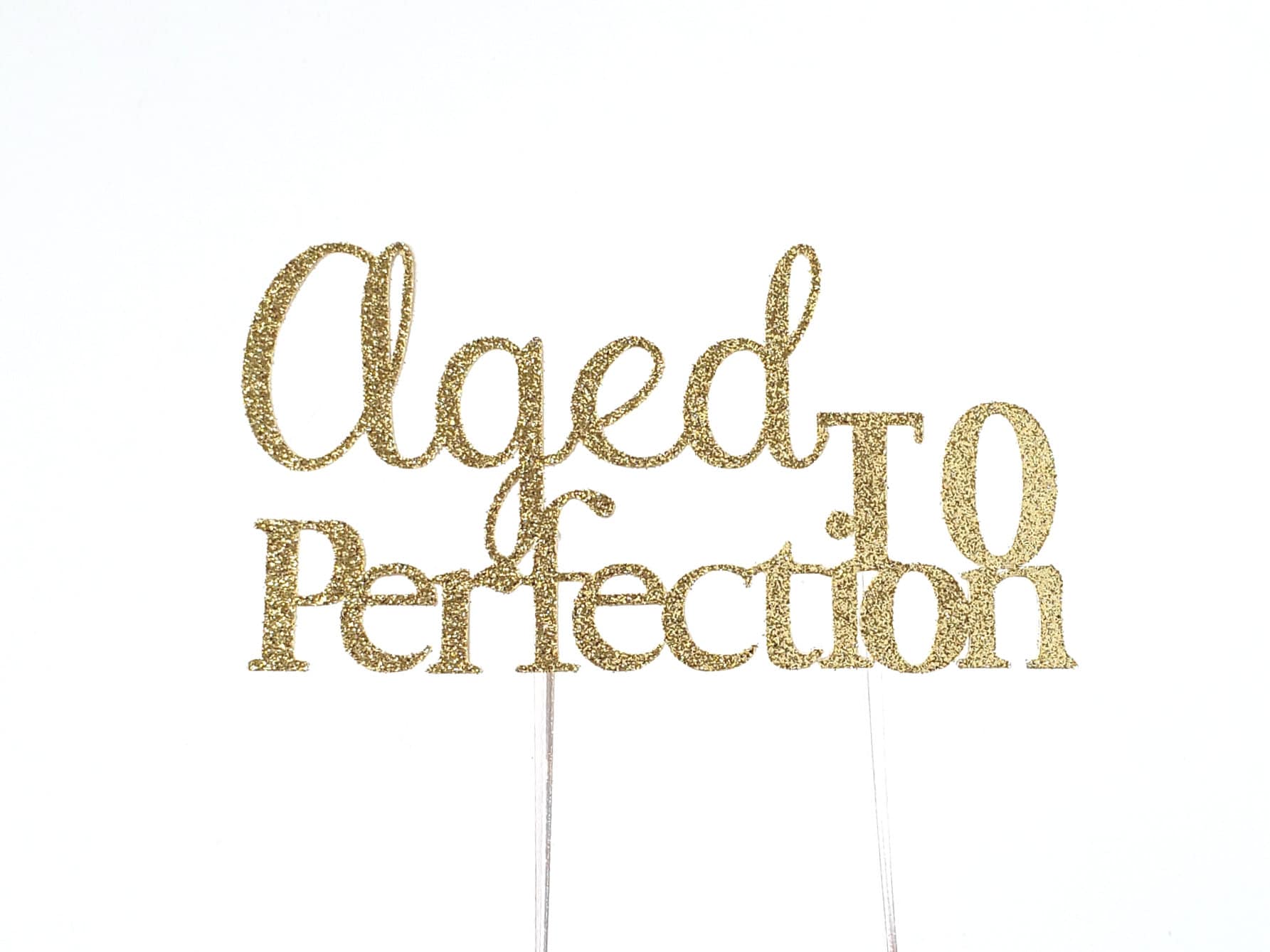 Aged To Perfection Cake Topper Scotch Theme Party Milestone