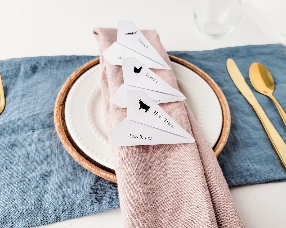 Airplane Seating Cards - DIY Digitial Download - I Design You Print ...