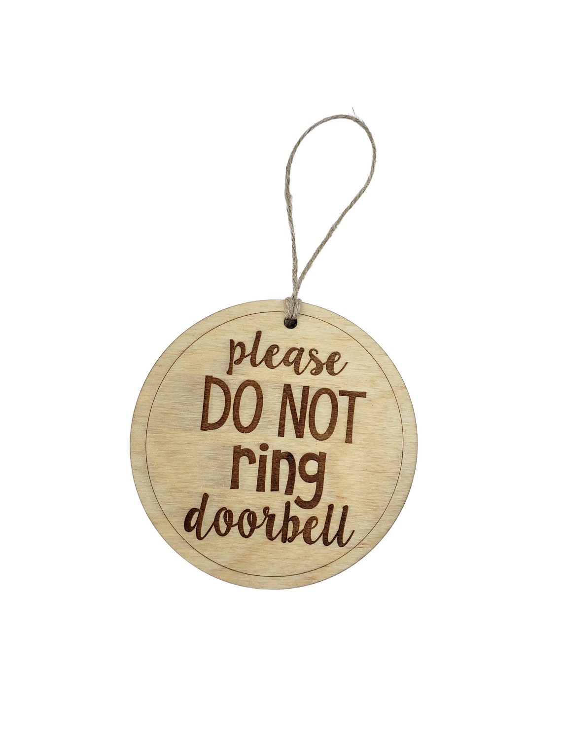 Do Not Ring Doorbell, Wood Sign, Do Not Knock, Housewarming Gift, Baby ...