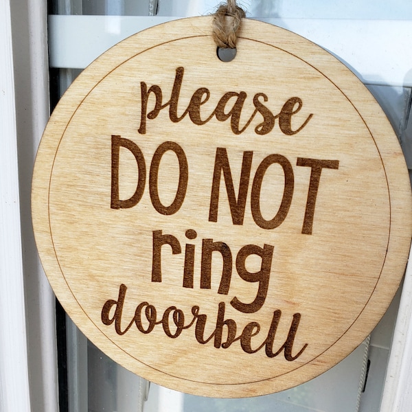Do Not Ring Doorbell - Etsy