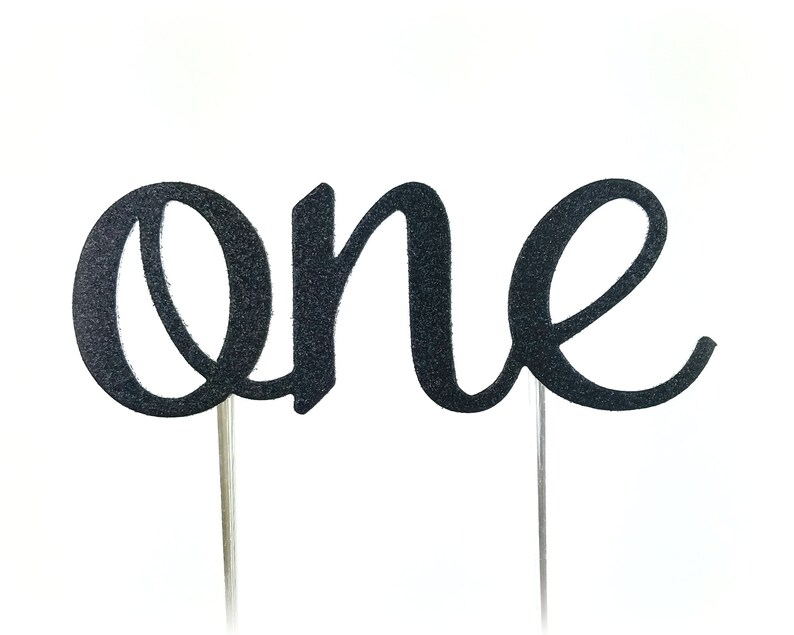 Blue One Cake Topper Birthday Cake Toppers First Birthday - Etsy