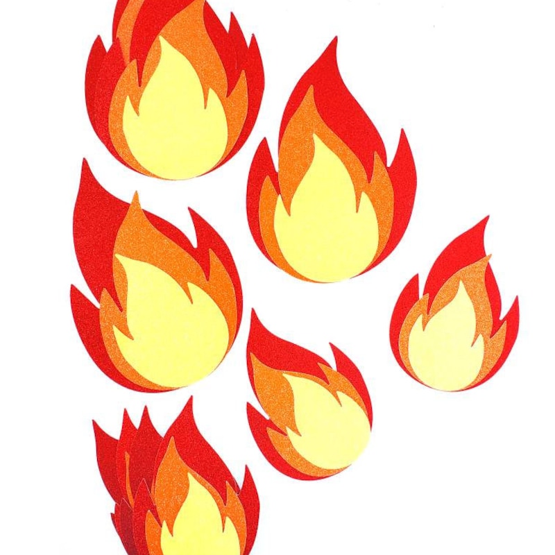 Flame Fire Cutout - Etsy