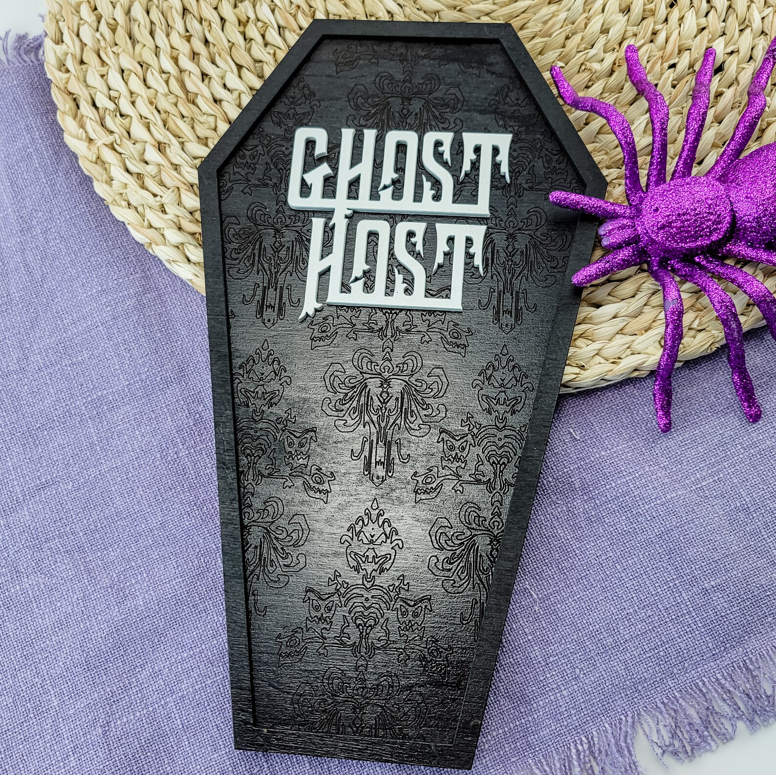 Ghost Host Welcome Foolish Mortals Haunted Mansion Coffin - Etsy
