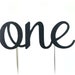 One Cake Topper, Black Glitter, for Smash Cake - Etsy
