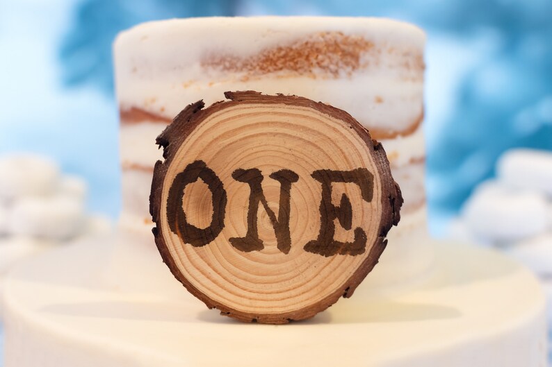 Wood Disc Cake Topper Birthday Cake Toppers First Birthday - Etsy