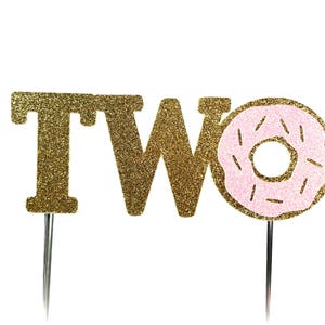 Cake Topper, Birthday Cake Toppers, Second Birthday Cake Topper, Donut ...
