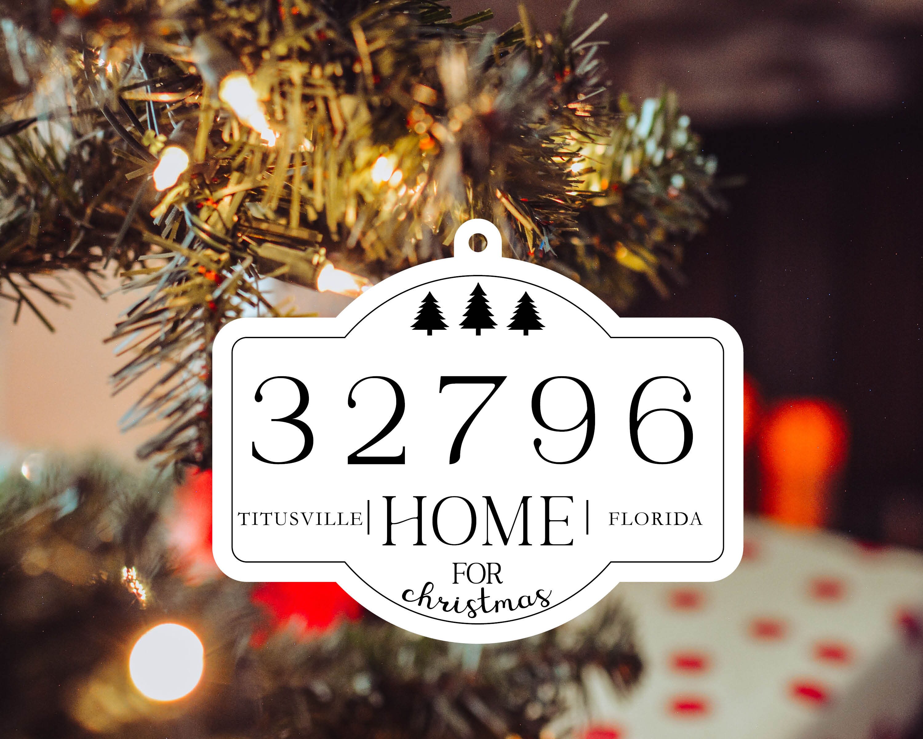 Home for the Holidays Zip Code New Home Ornament 2021 - Etsy