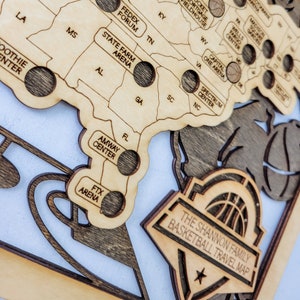 Basketball Stadium Map, Wood Map, Retirement Bucket List, Basketball ...