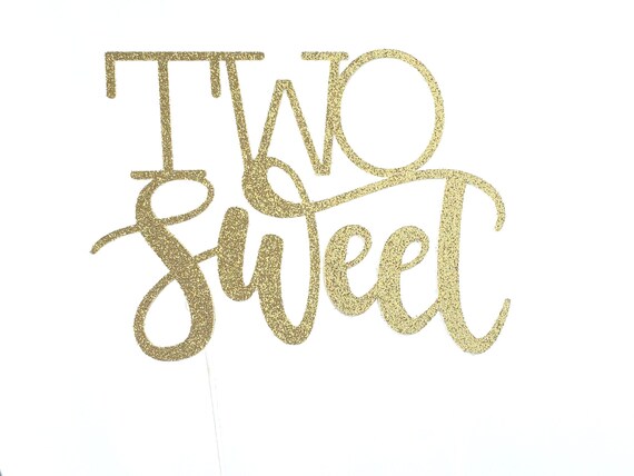 Two Sweet Cake Topper – Ice Cream Party Theme Party – Dessert Birthday ...