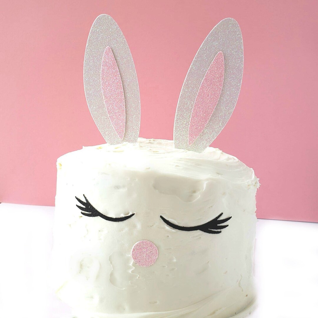 Bunny Cake Topper, Easter Cake Topper, Animal Cake Topper, Easter Cake ...