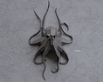 Octopus Paper Mask - Etsy
