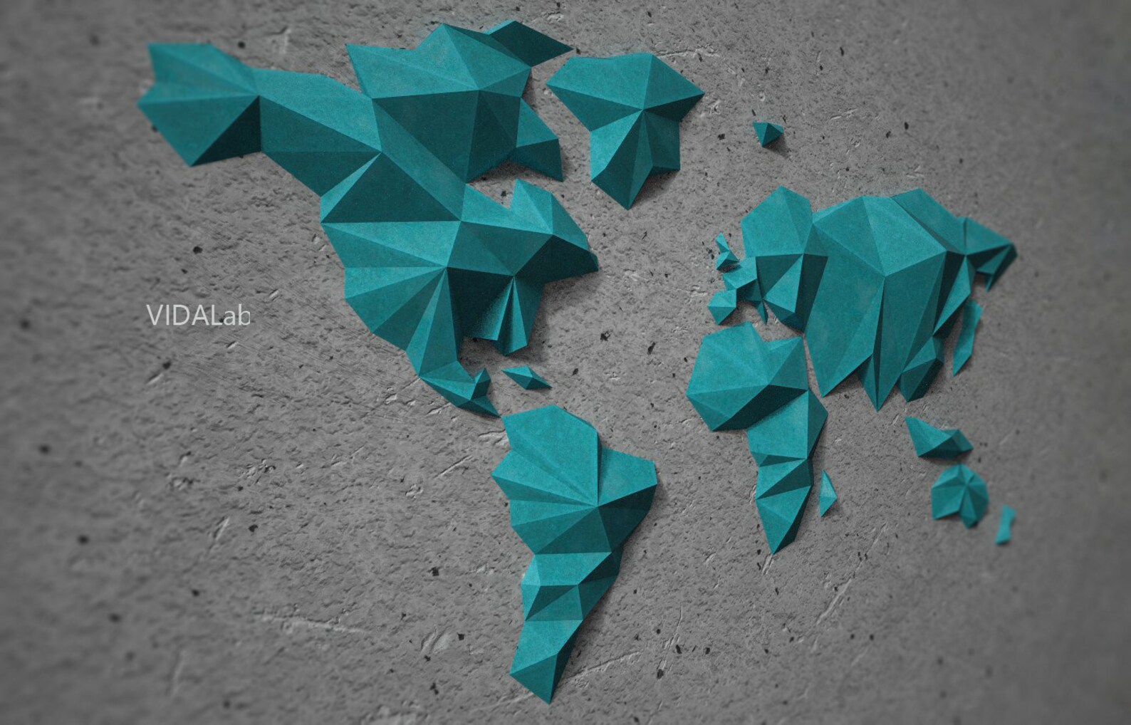 3D World map DIY template World map papercraft bulldog | Etsy