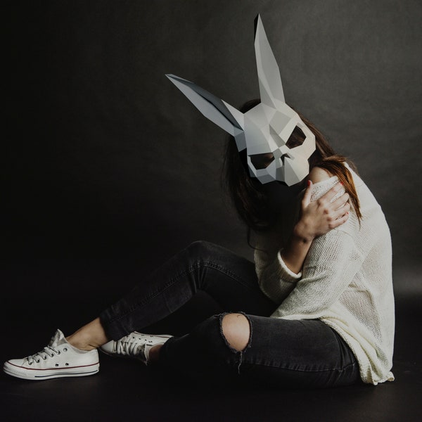 Rabbit Mask - Etsy