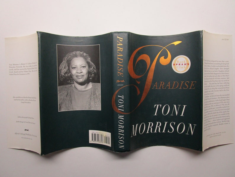 PARADISE Toni Morrison 1998 6th Printing BOMC Oprah Book - Etsy