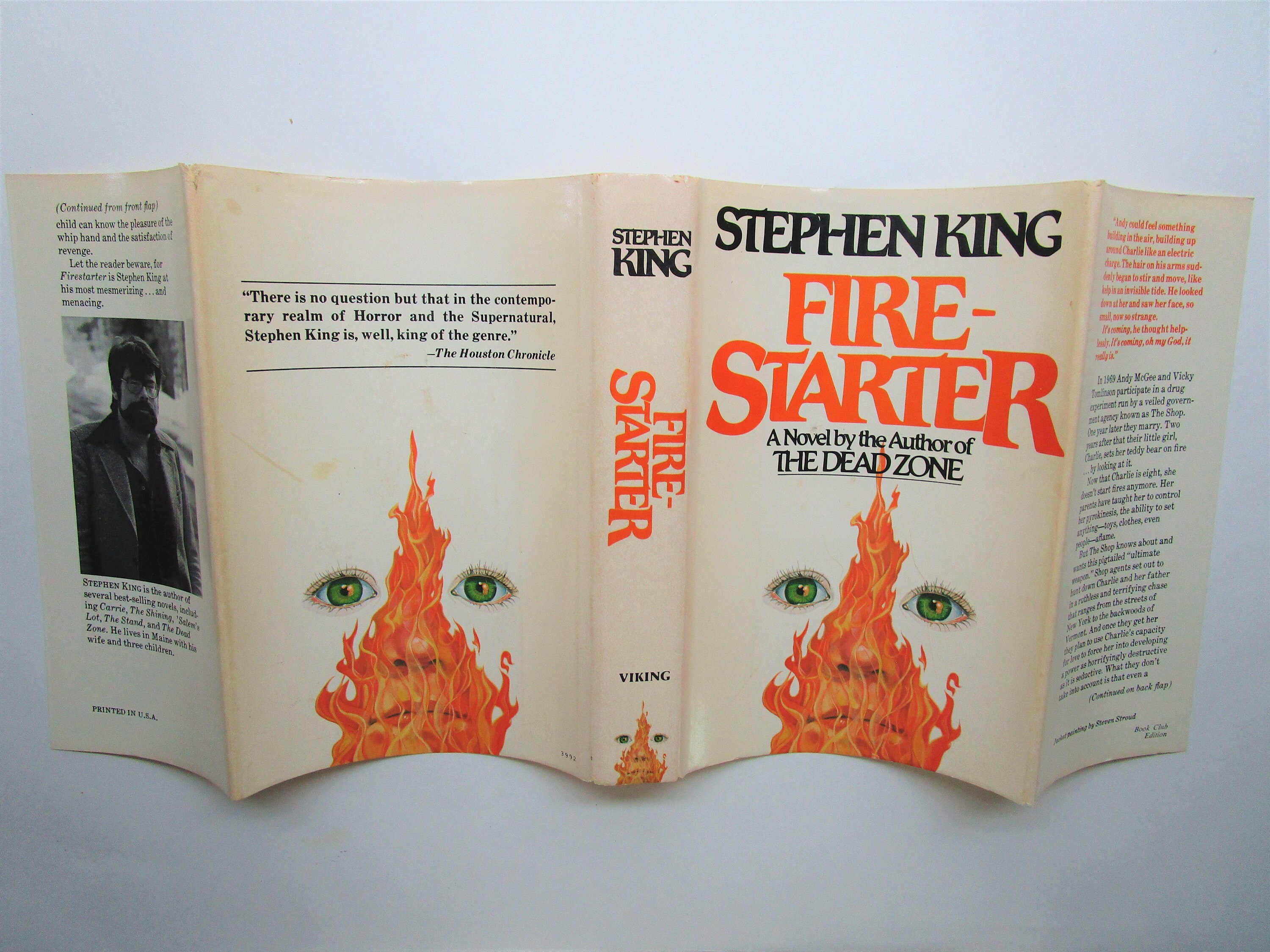 FIRE-STARTER Stephen King 1980 1st Book Club Edition/1st - Etsy