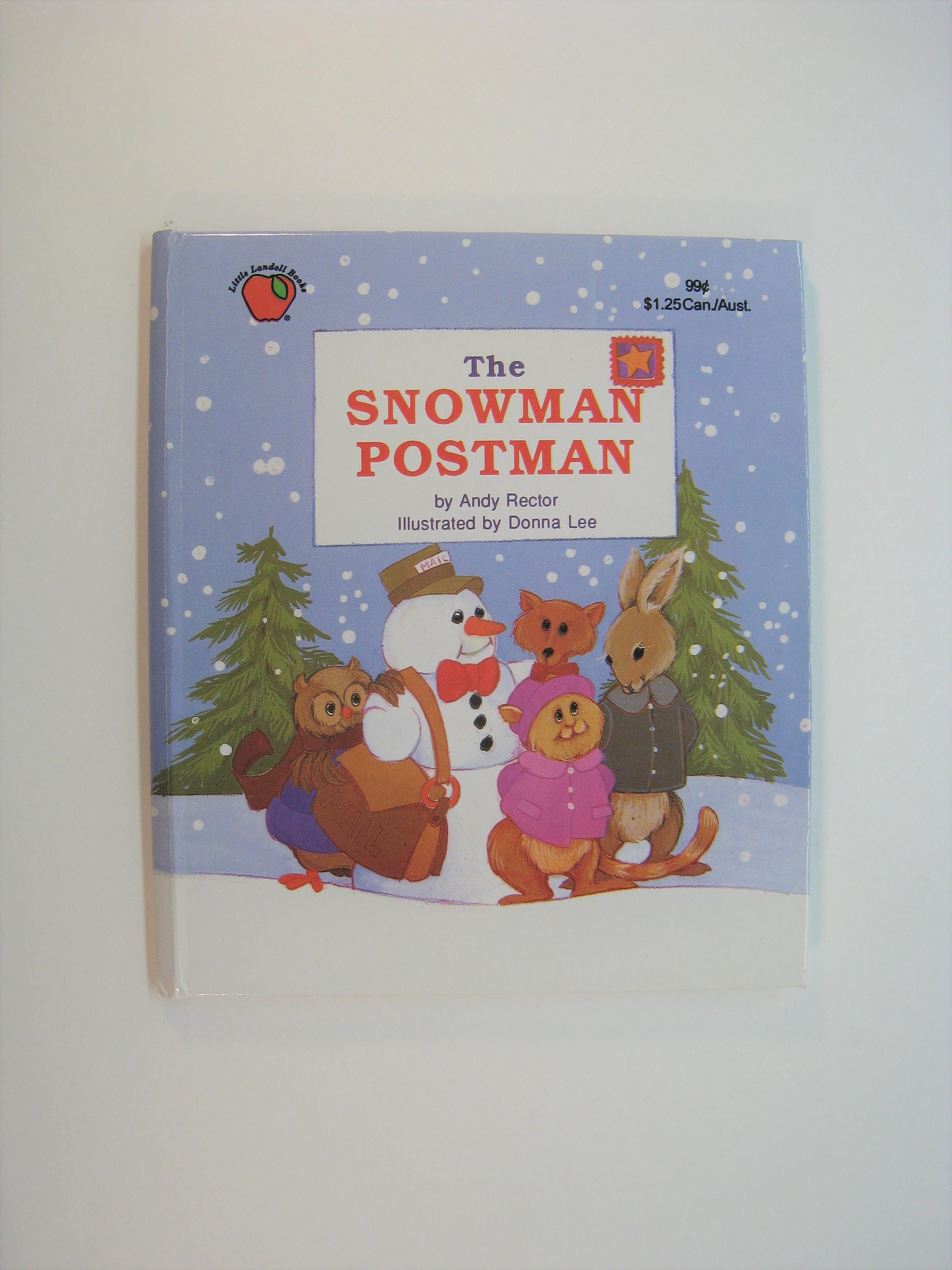 The SNOWMAN POSTMAN by Andy Rector COLLECTIBLE 1993 1st Edition, Very ...