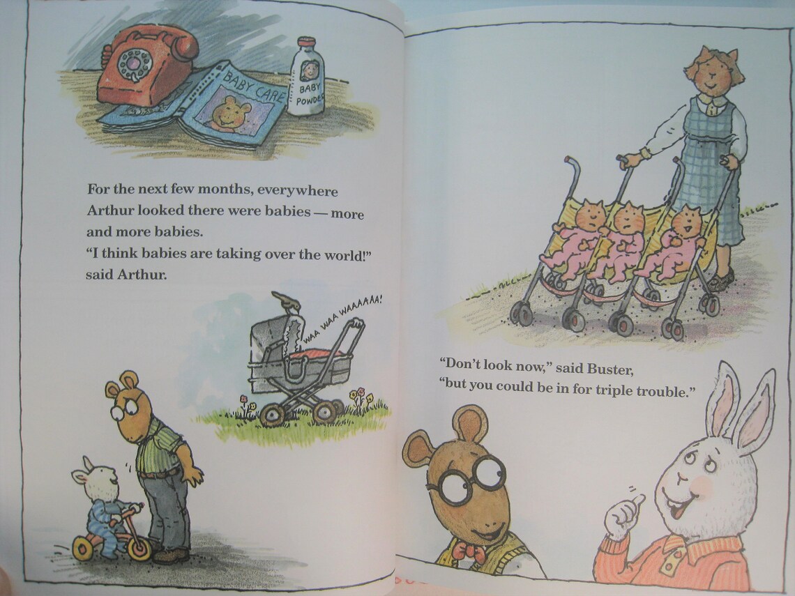 ARTHUR'S BABY weekly Reader Books Marc Brown 1987 1st - Etsy