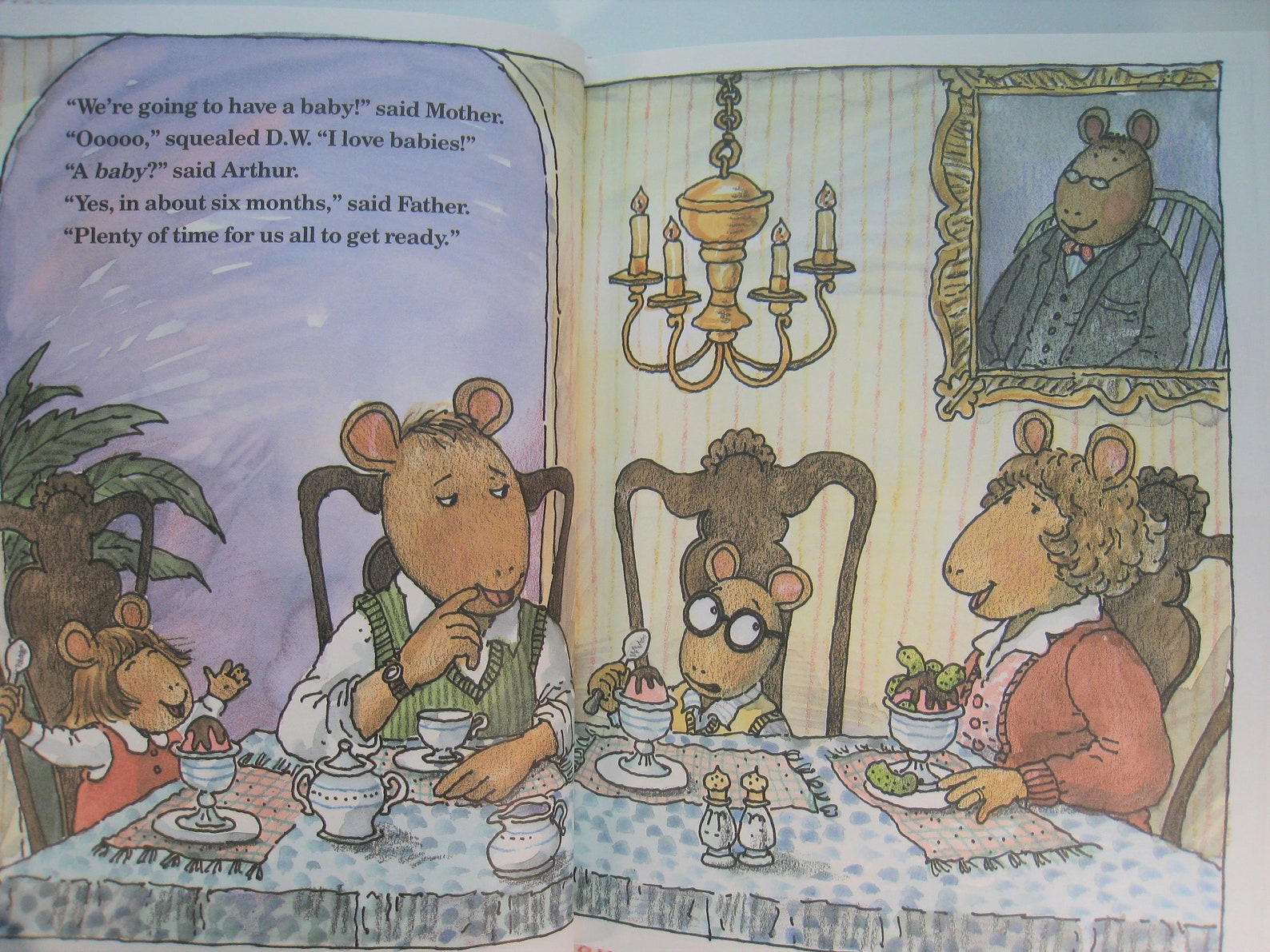 ARTHUR'S BABY weekly Reader Books Marc Brown 1987 1st - Etsy