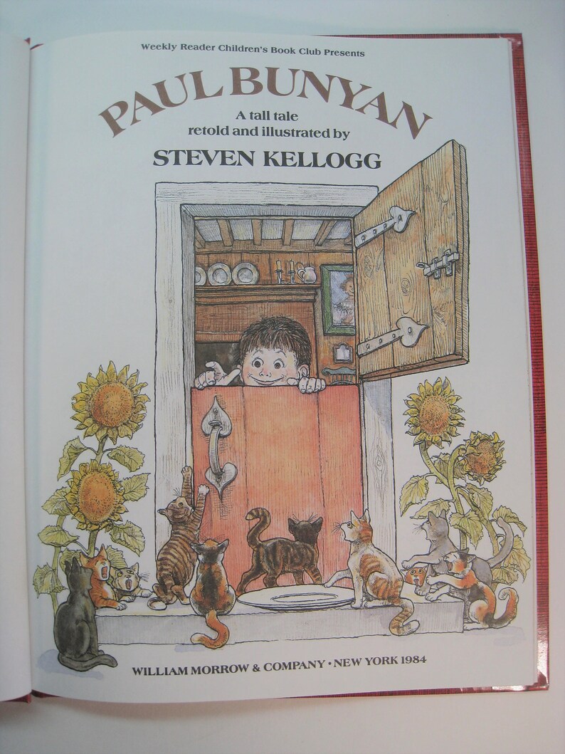 PAUL BUNYAN Steven Kellogg reading Rainbow Book COLLECTIBLE - Etsy