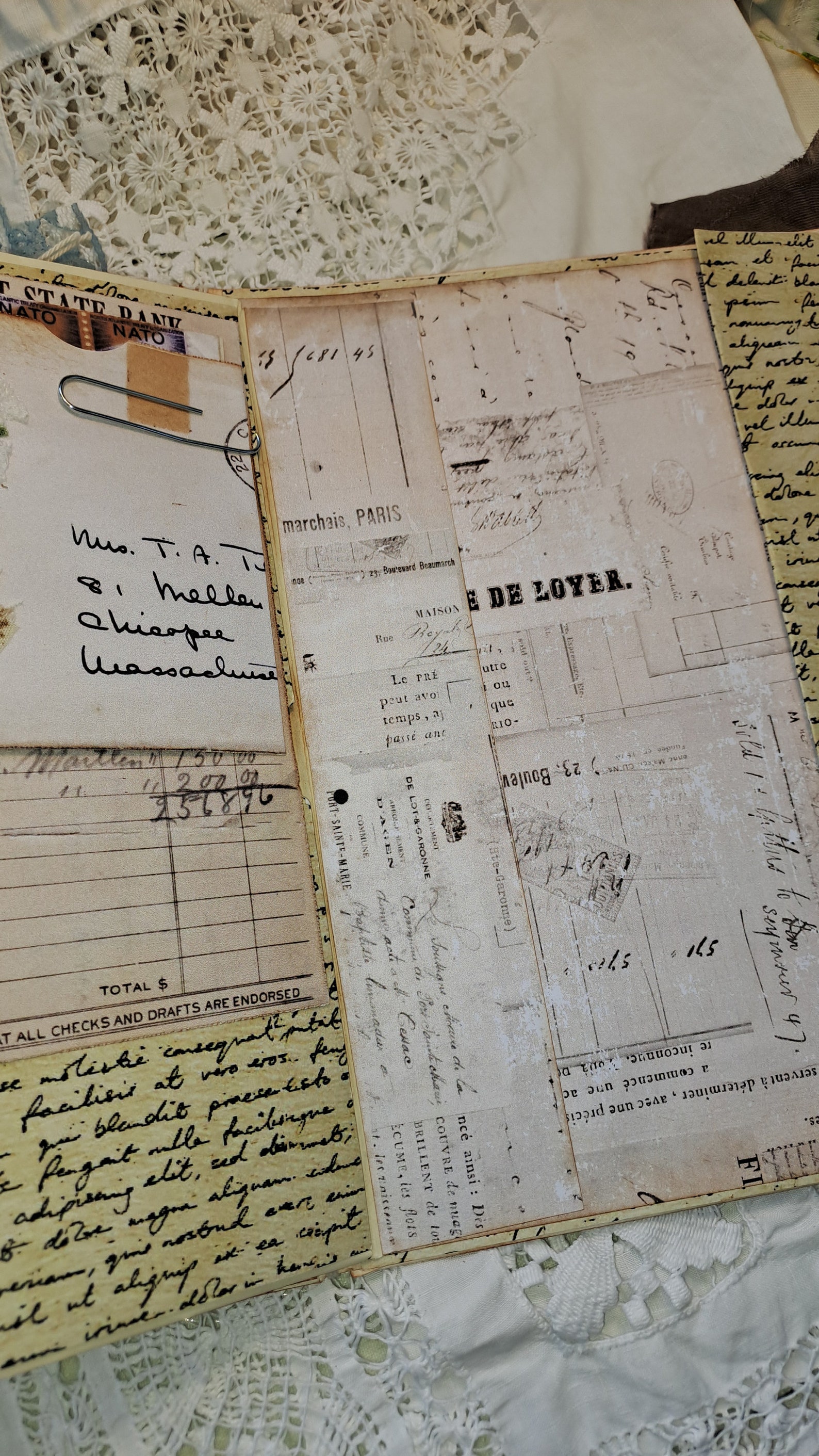 Handmade Letter Stack Folio With Removable Notebook - Etsy