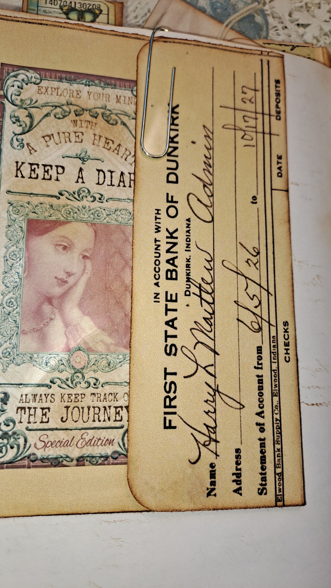 Handmade Letter Stack Folio With Removable Notebook - Etsy