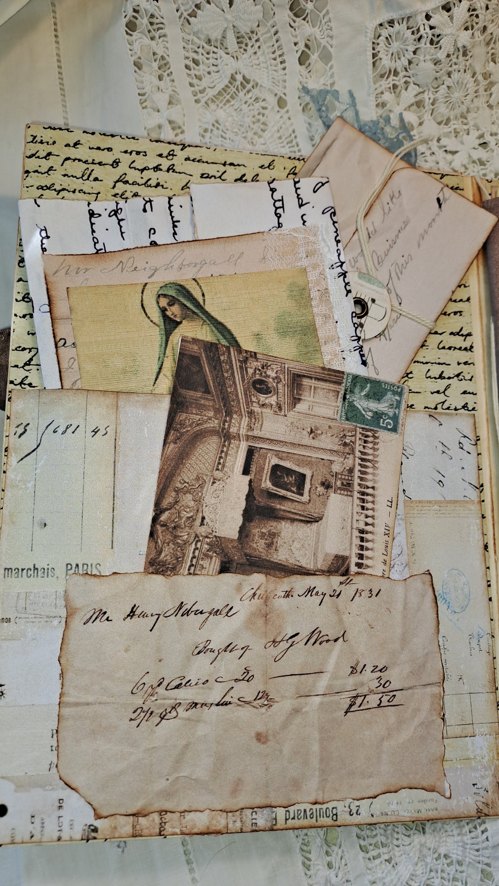 Handmade Letter Stack Folio With Removable Notebook - Etsy