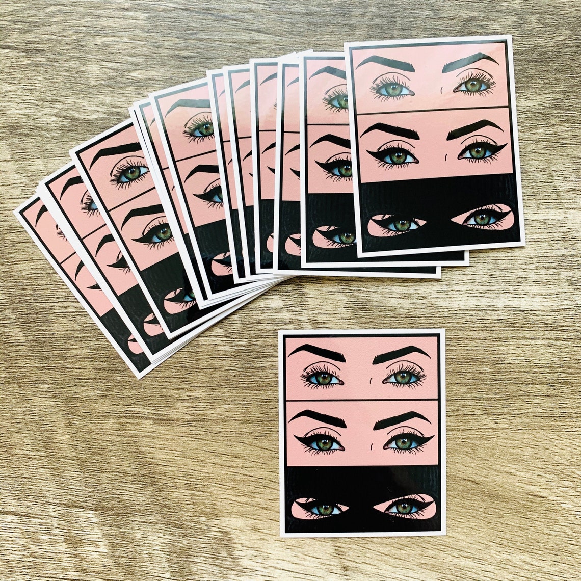 Eyes vinyl Sticker / weatherproof | Etsy
