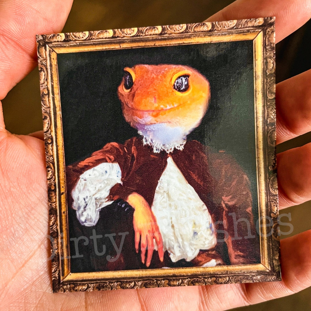 Mrs. Leopard Gecko Portrait Frame Sticker / Decal Vinyl Waterproof Tank ...