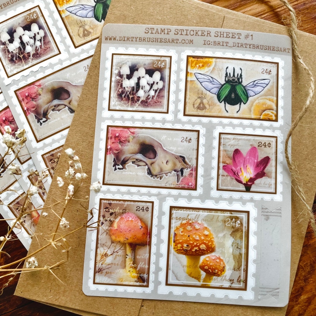 Stamp Vinyl Matte Sticker Sheet - Planner / Journal / Stationary ...