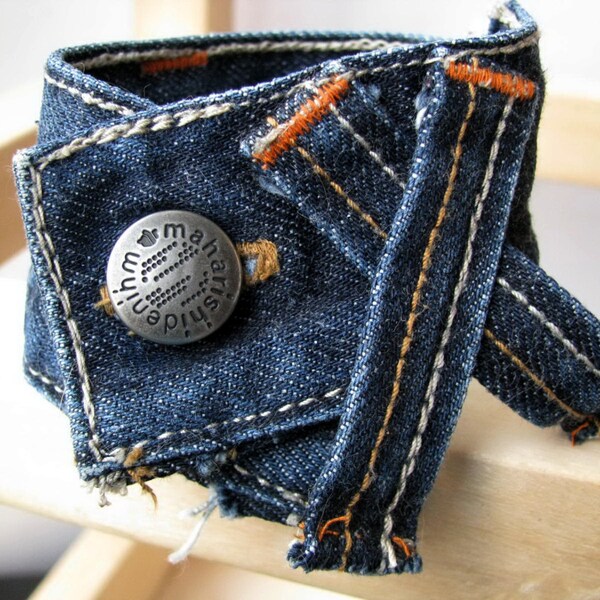 Denim Bracelet - Etsy