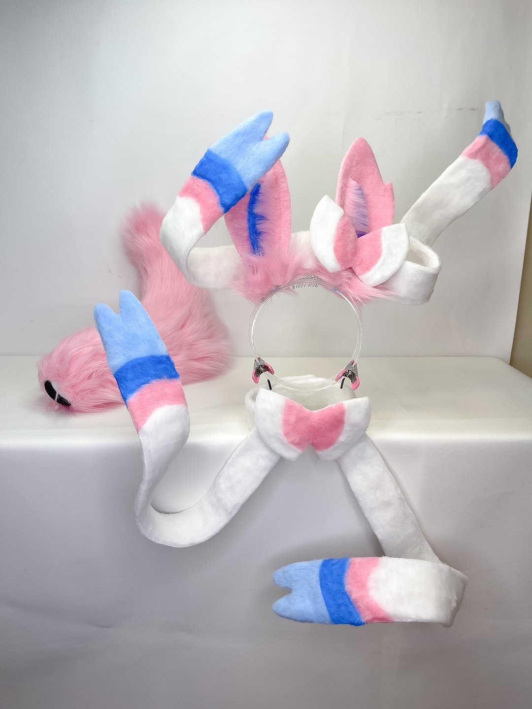 MTO Sylveon Ears, Tail, Collar - Etsy