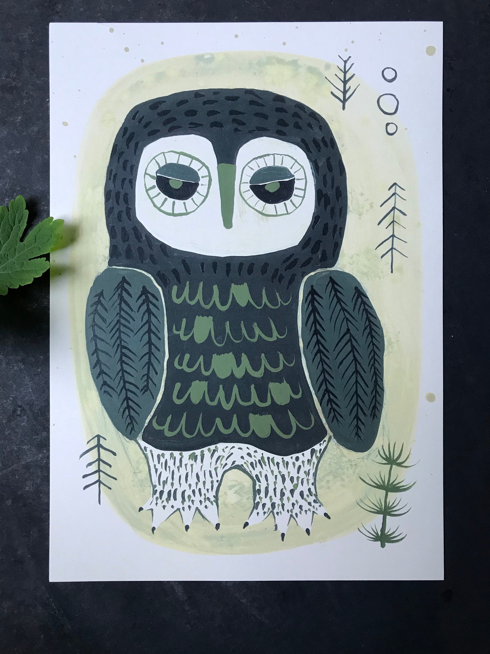 POSTER Owl A3/A4 - Etsy