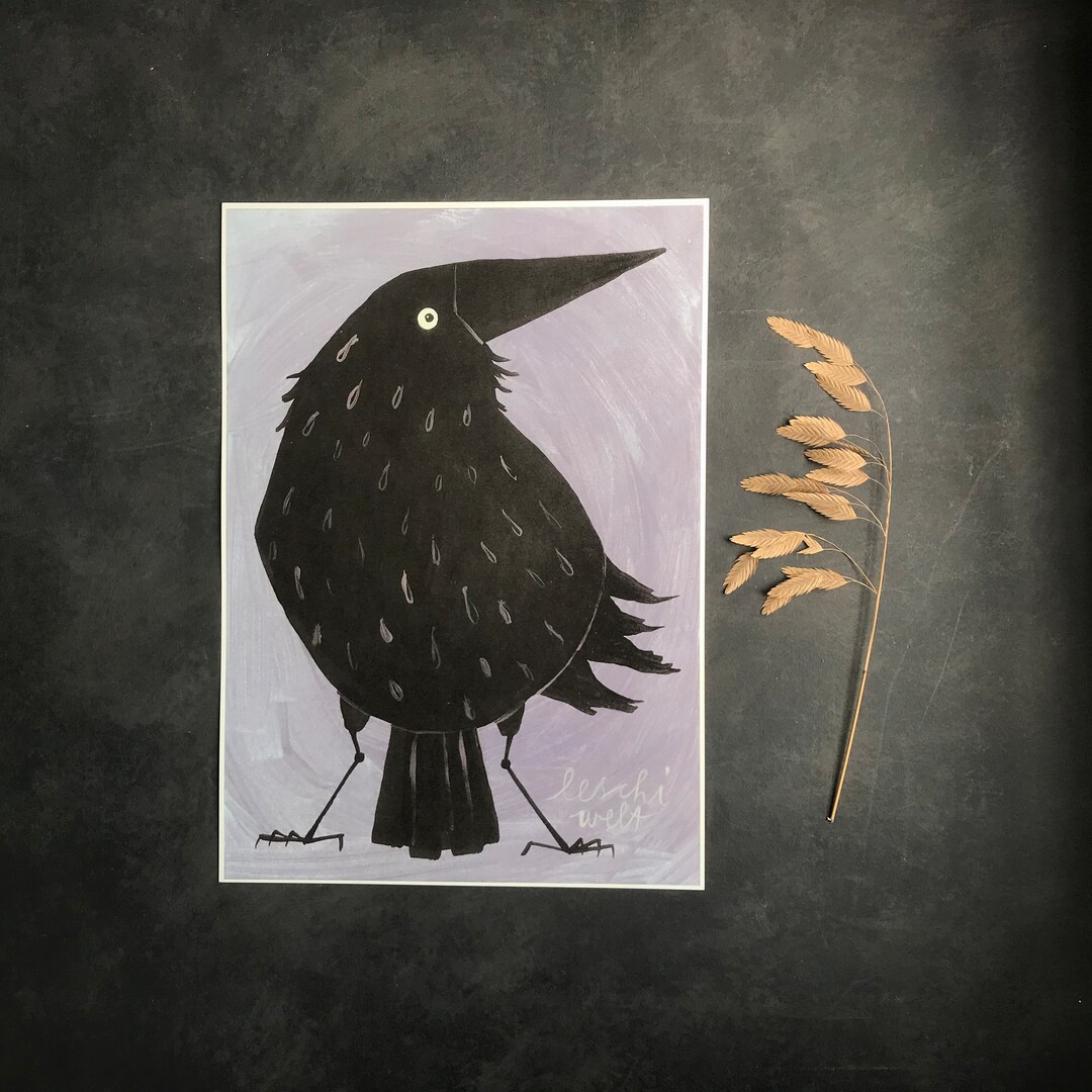 POSTER RAVEN CROW A3/A4 - Etsy