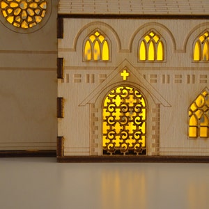 Intricate Laser Cut Church Nightlight - Etsy