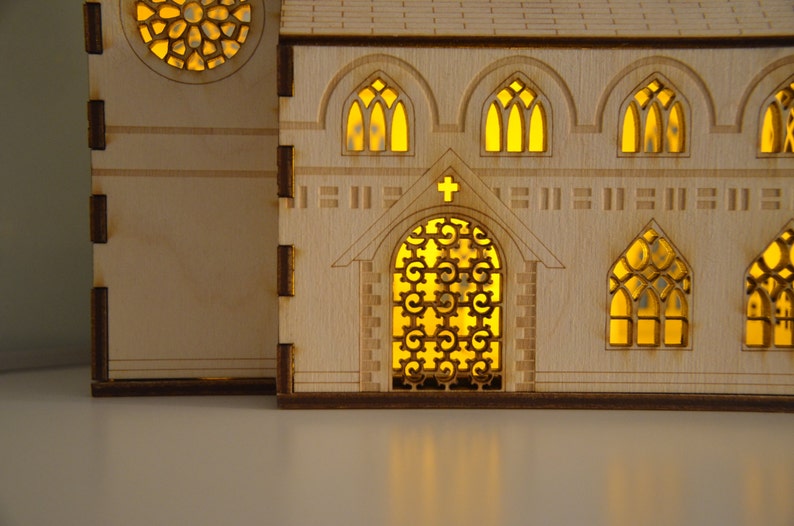 Intricate Laser Cut Church Nightlight - Etsy