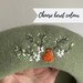 Robin Embroidered Beret Winter, Hand Stitched Beret, French Style Beret ...