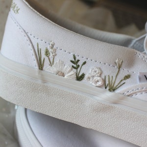 Embroidered Vans - Etsy