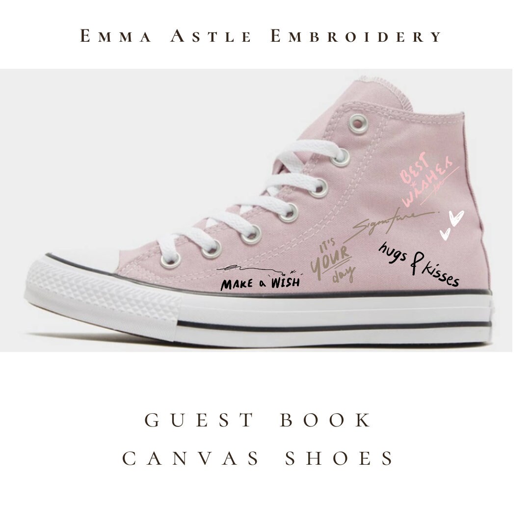 Custom Guest Book Ideas, Emma Astle Wedding Shoe, Custom Wedding ...