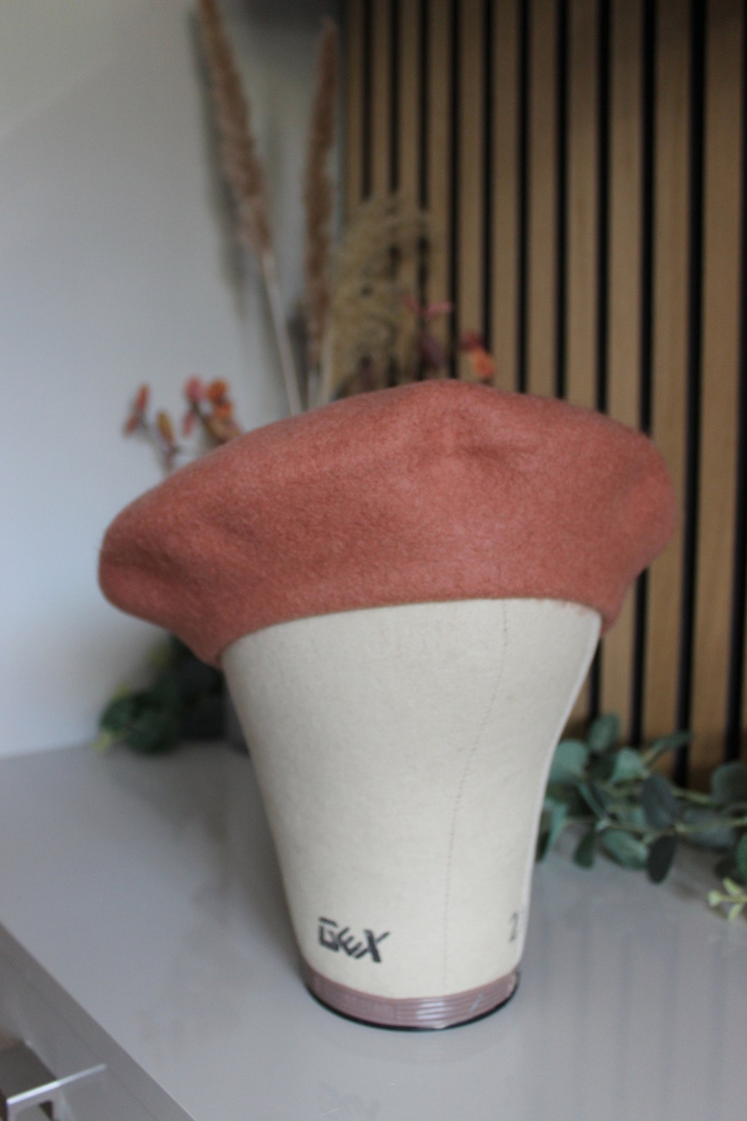 Rust Brown Brown Beret, Real Wool Beret, Plain Wool Beret in Warm Brown ...