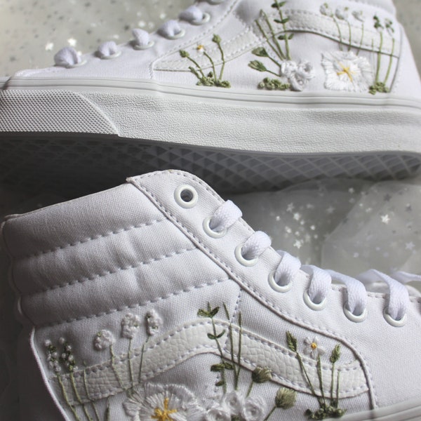 Embroidered Vans - Etsy