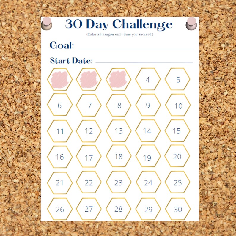 30 Day Habit Tracker, Activity Chart, Printable Progress Tracker ...