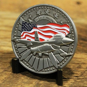 F-16 Fighting Falcon Aircraft Challenge Coin - Etsy