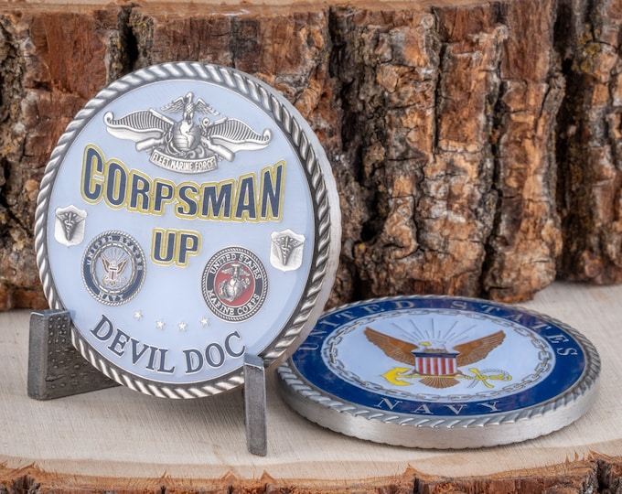 Navy Corpsman up Coin - Etsy