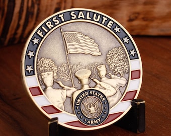 United States Army CORE VALUES Challenge Coin Solid Style - Etsy