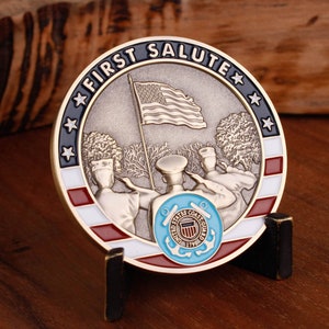 Coast Guard First Salute Challenge Coin - Etsy
