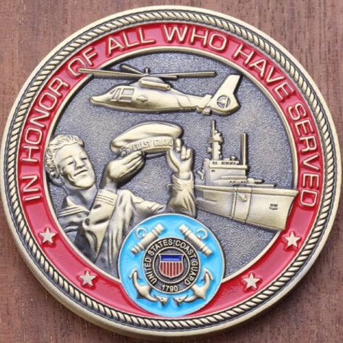 Core Values U.S. Coast Guard Challenge Coin - Etsy