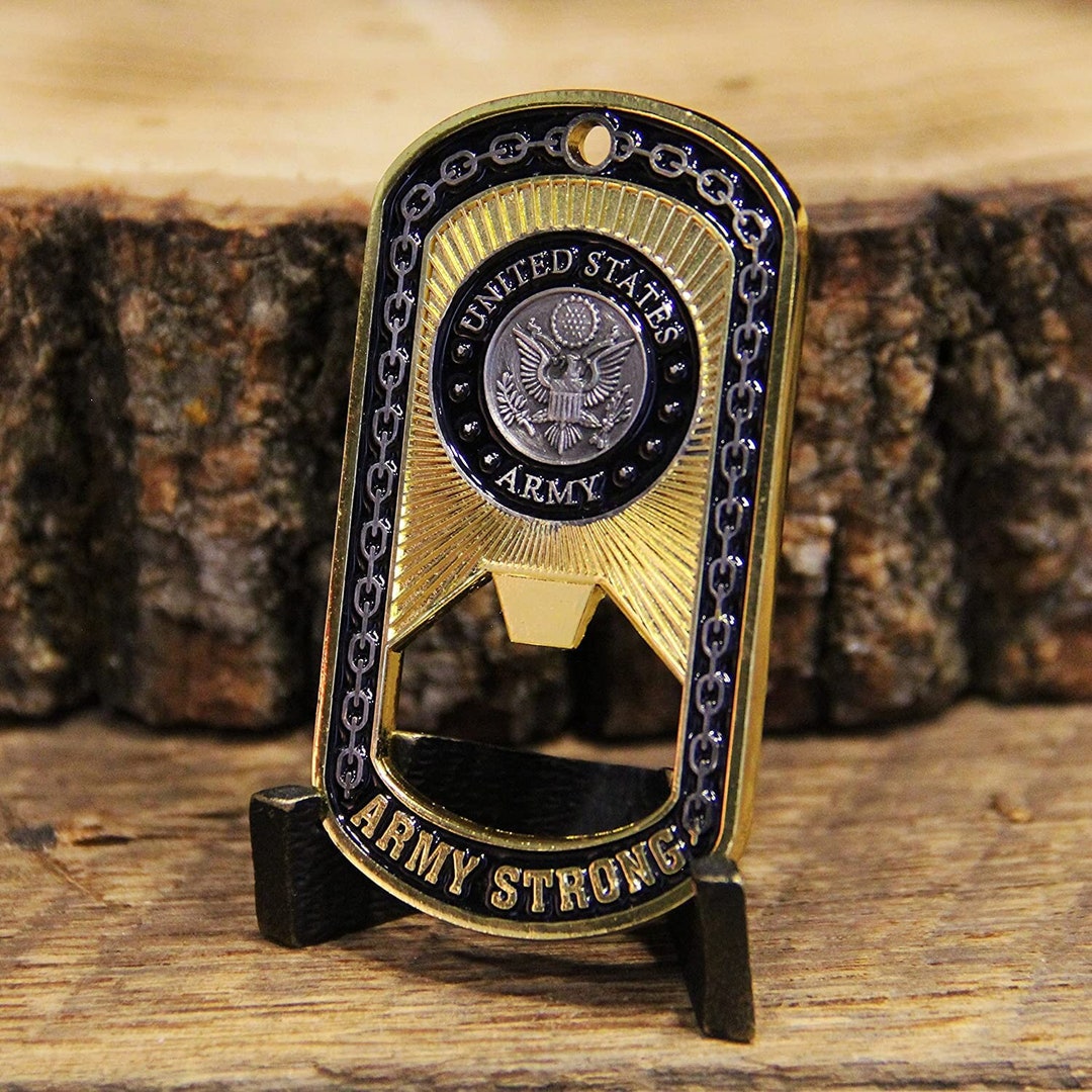 U.s. Army Challenge Coin - Dog Tag - Bottle Opener Coin - Designed by ...