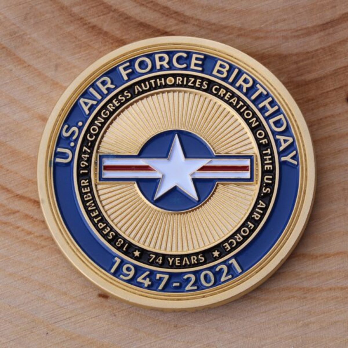 2021 Limited Edition US Air Force Birthday Challenge Coin - Etsy