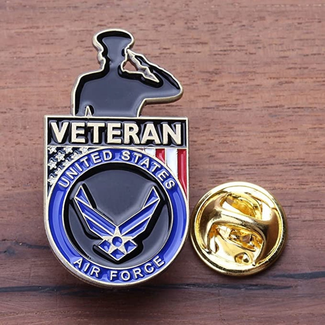 United States Air Force Veteran Salute Pin - Etsy